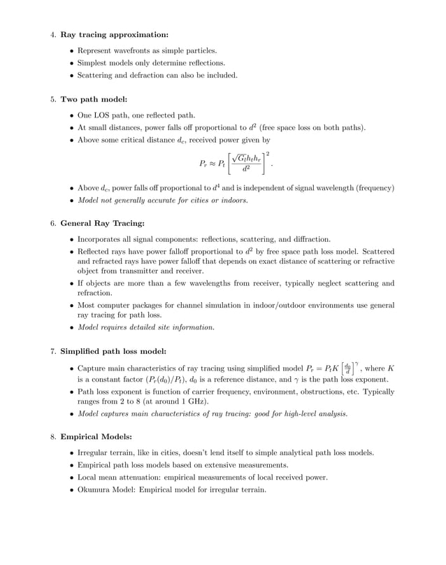 Signal Propagation Path Loss Models Pdf 3 D Graphics Computer Software And Applications
