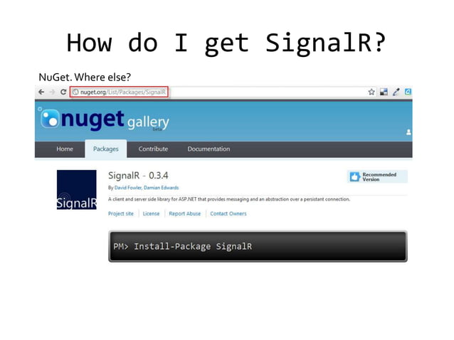 SignalR Introduction | PPT