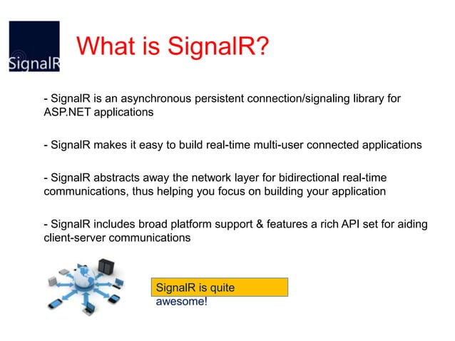 SignalR Powered X-Platform Real-Time Apps! | PPT