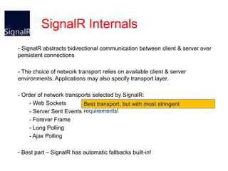 SignalR Powered X-Platform Real-Time Apps! | PPT