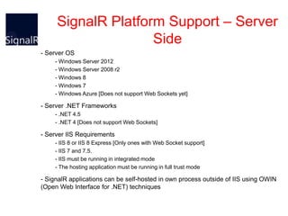 SignalR Powered X-Platform Real-Time Apps! | PPT