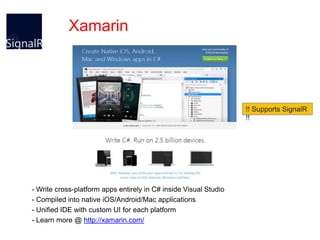SignalR Powered X-Platform Real-Time Apps! | PPT