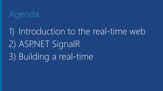 Real-time Communications with SignalR | PPT
