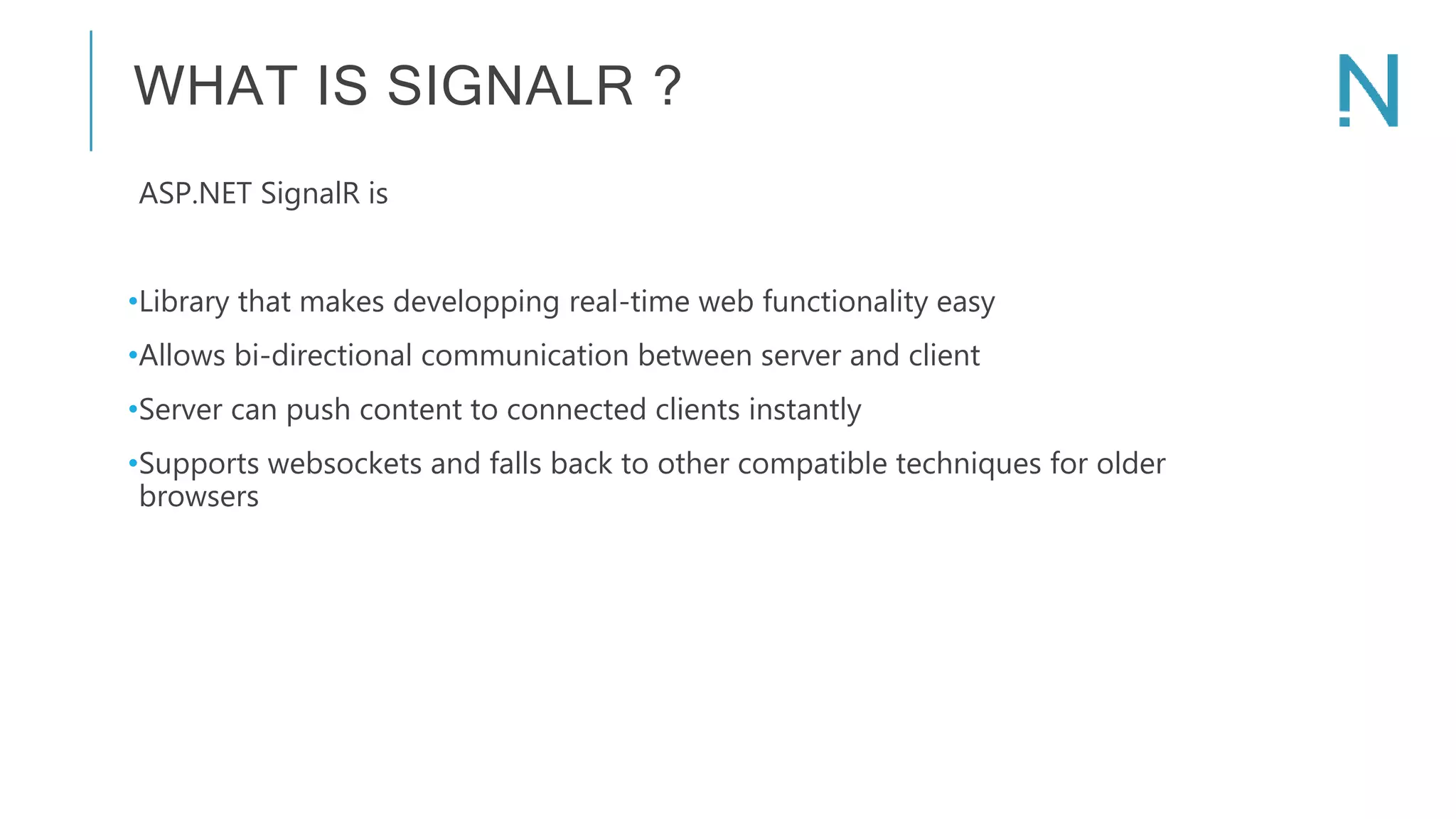 SignalR & SQL Dependency | PPTX