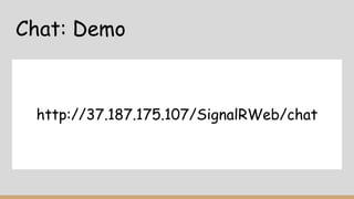 SignalR | PPT | Free Download