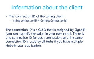 Signalr with ASP.Net part2 | PPSX | Computing | Technology & Computing
