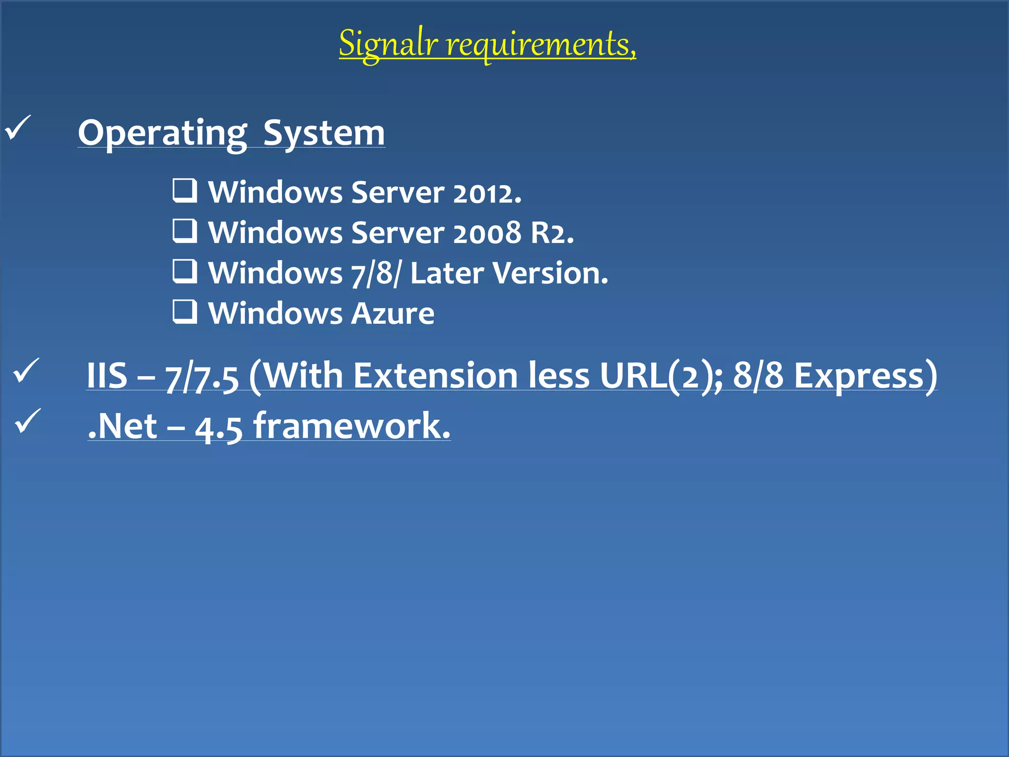 How Signalr And Sql Dependency Work Process In Aspnet With Sql Server