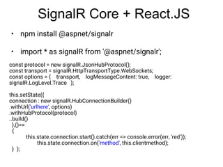 Signal r core workshop - netconf | PPT