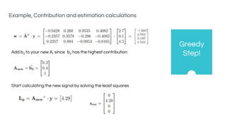 Signal Recovery with Orthogonal Matching Pursuit Algorithm | PPT