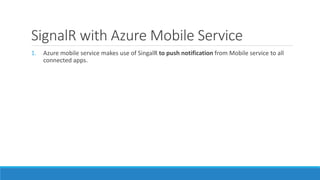 SignalR tutorial & best practices | PPTX | Internet | Computing