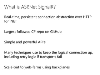 SignalR Overview | PPTX