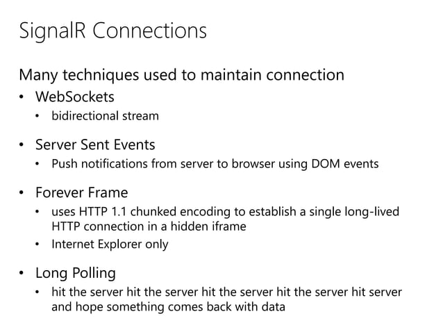 SignalR Overview | PPTX