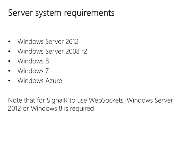 SignalR Overview | PPTX