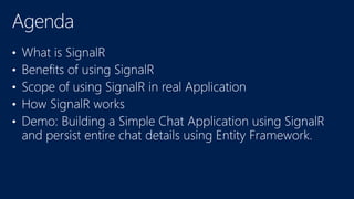Real Time App with SignalR | PPTX | Cloud Computing | Internet
