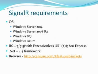 SignalR with asp.net
