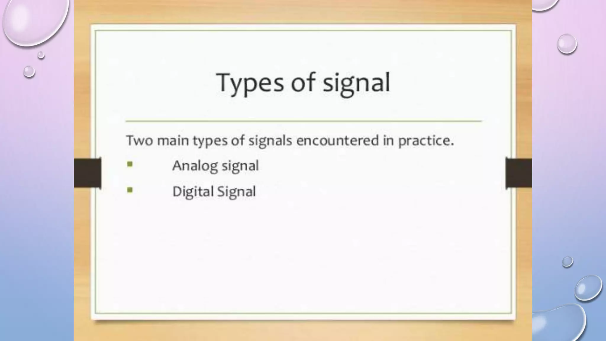 Signals and types of signals | PPTX