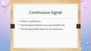 Signals and types of signals | PPTX