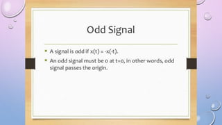 Signals and types of signals | PPTX
