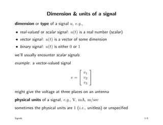 Introduction and types of signals and its charachteristics | PDF