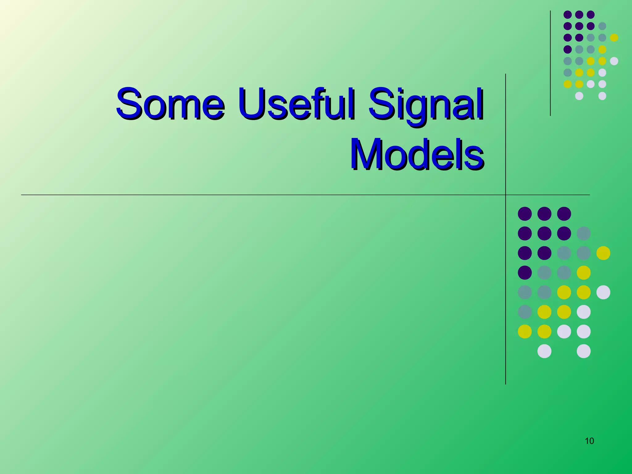 Signals and classification | PPT