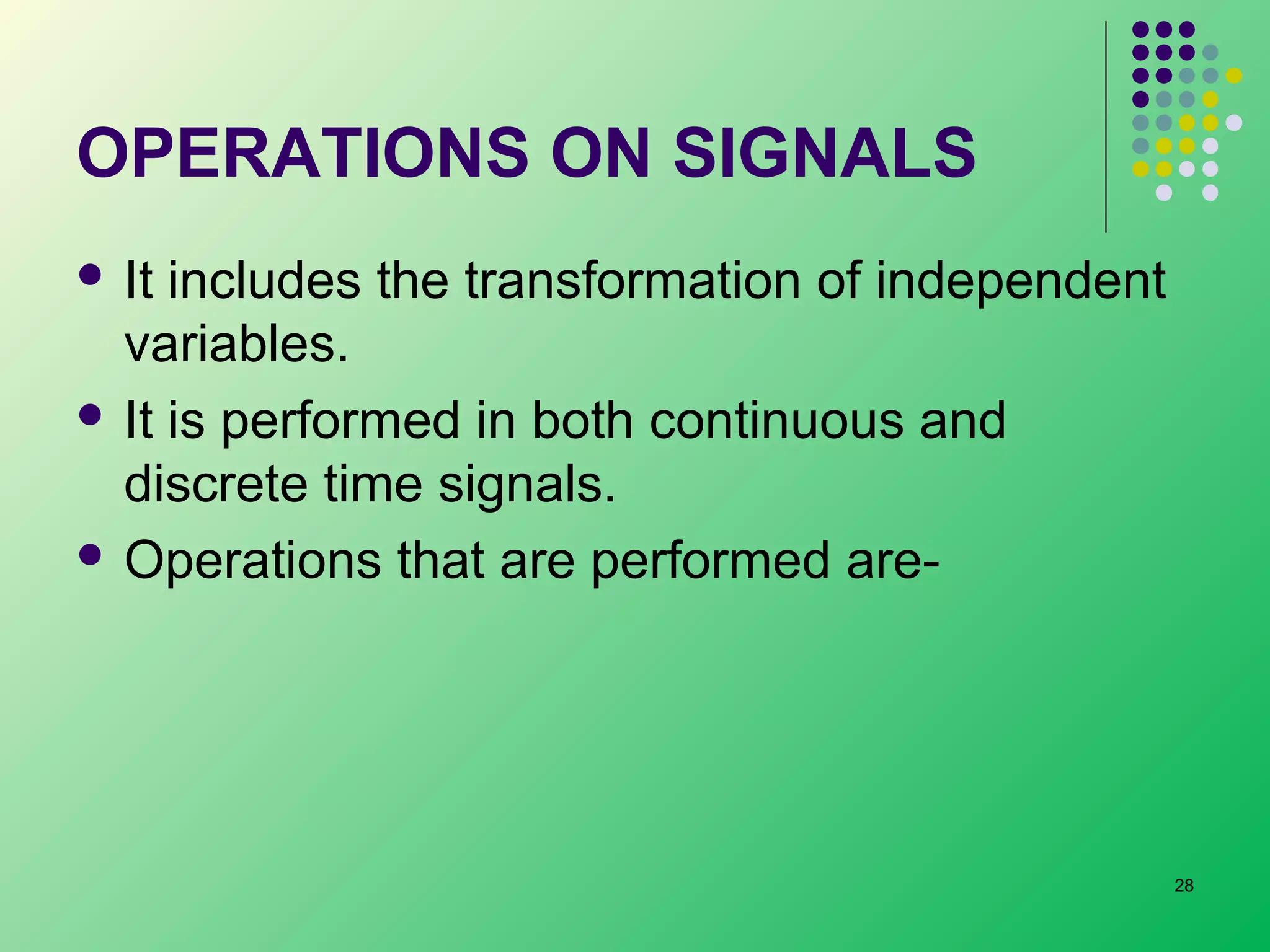 Signals and classification | PPT