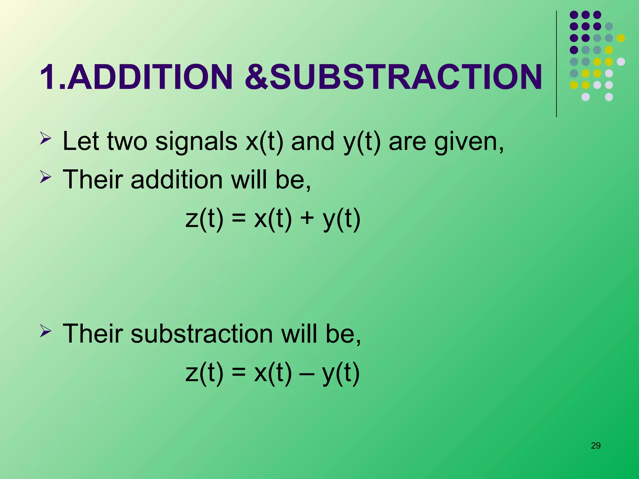 Signals and classification | PPT