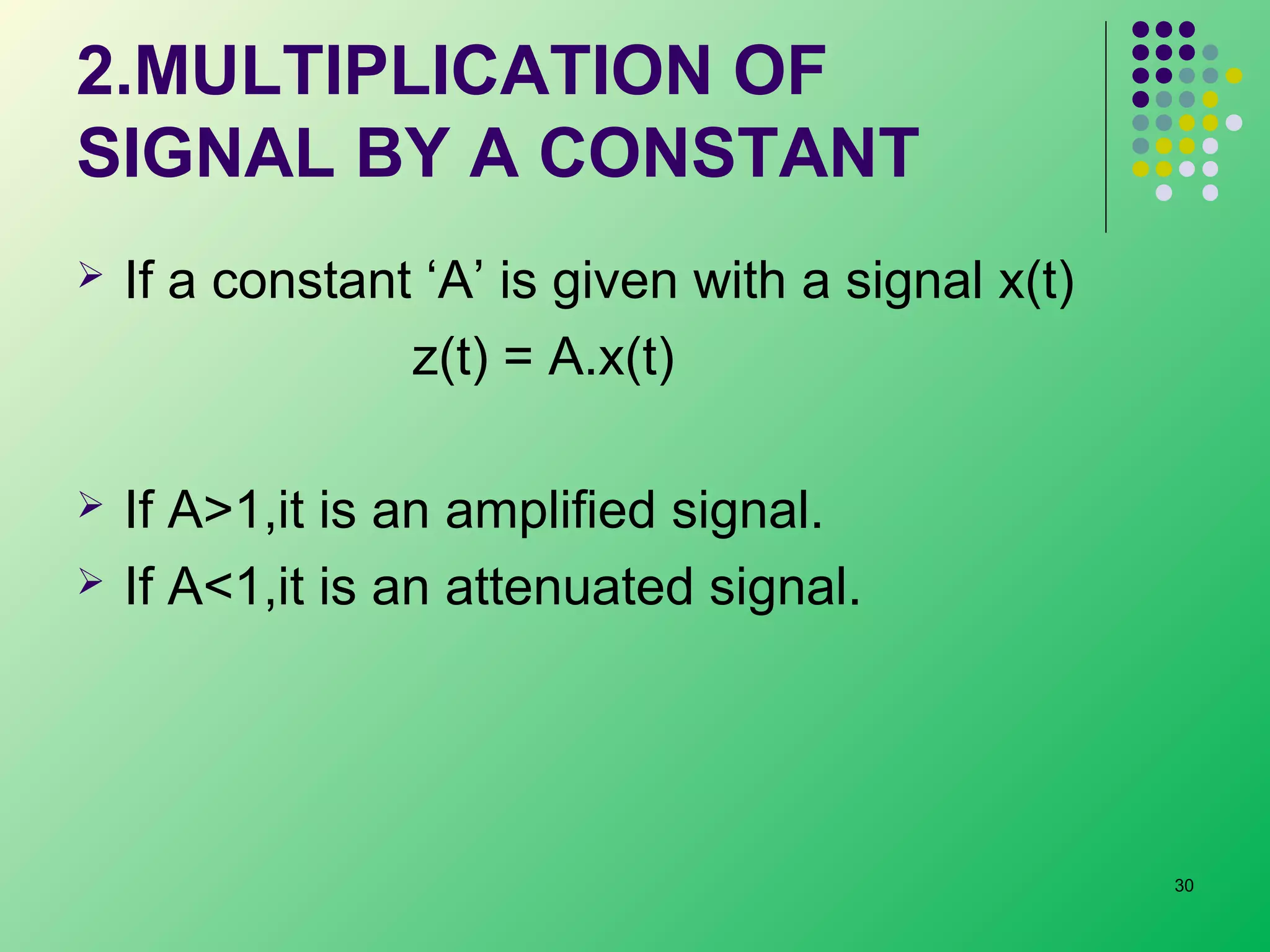 Signals and classification | PPT