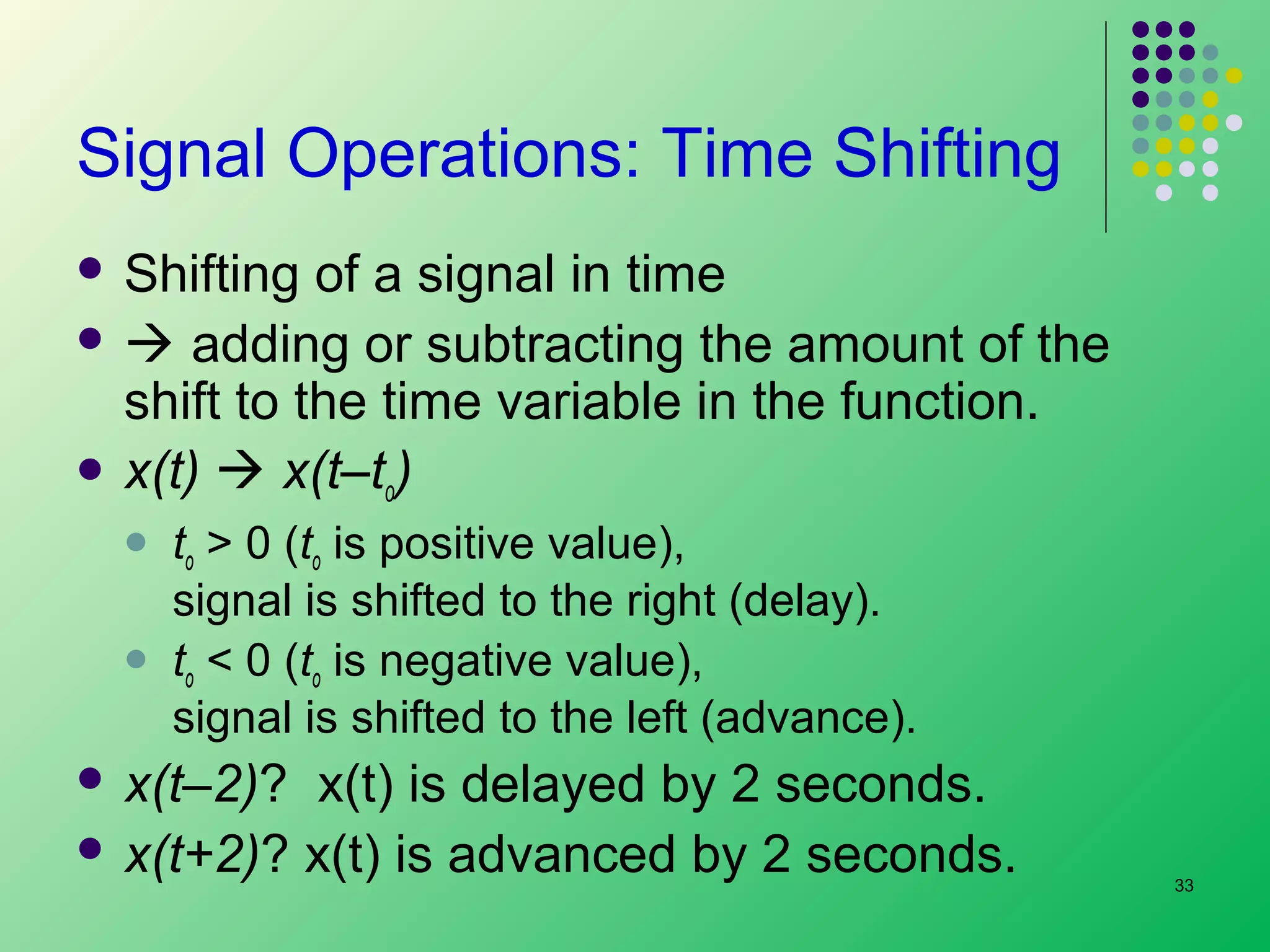 Signals and classification | PPT