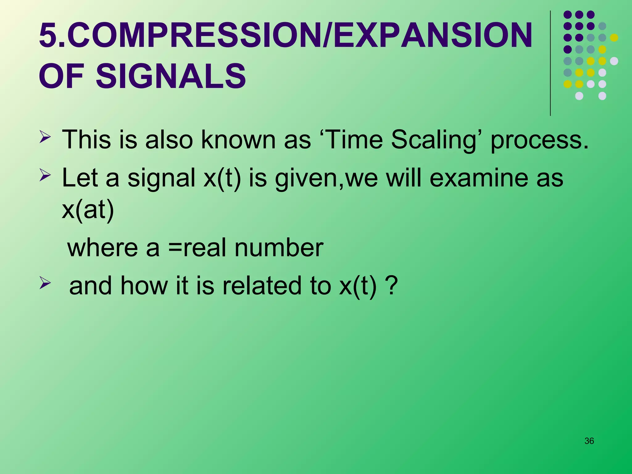 Signals and classification | PPT