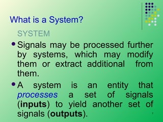 Signals and classification | PPT