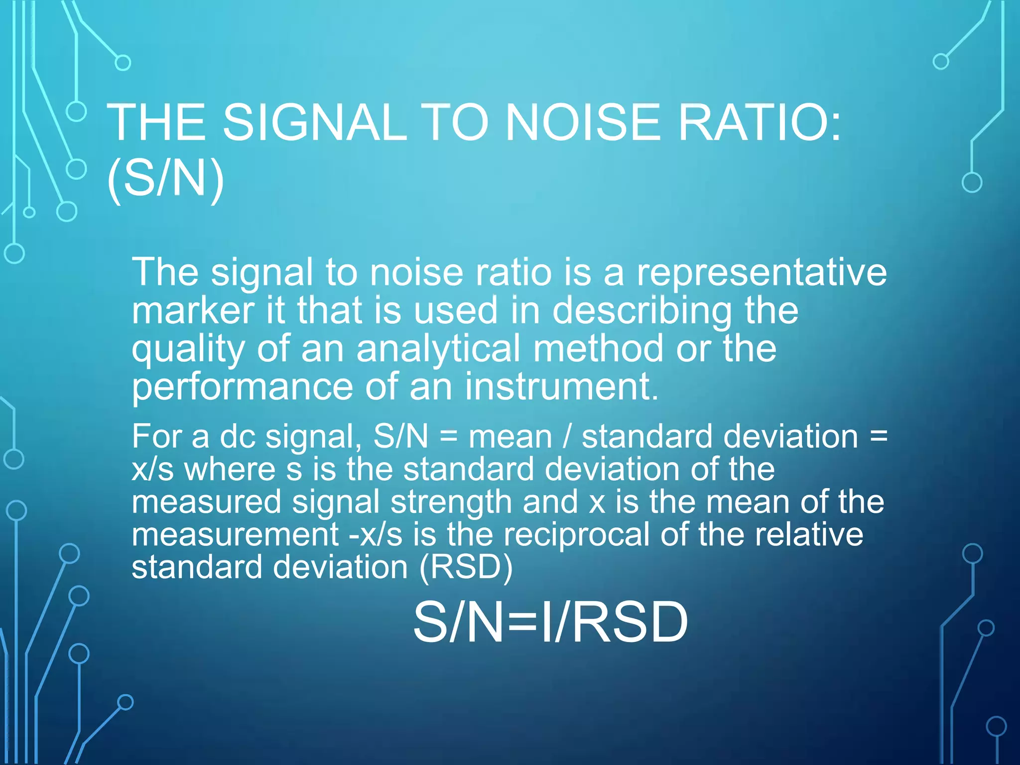 Signals and noise | PPT