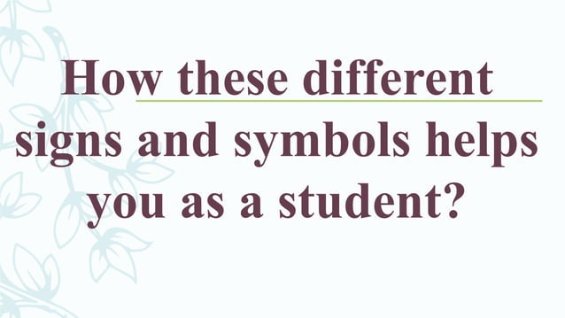 Signals and symbols for English 7 -SECOND QUARTER | PPTX
