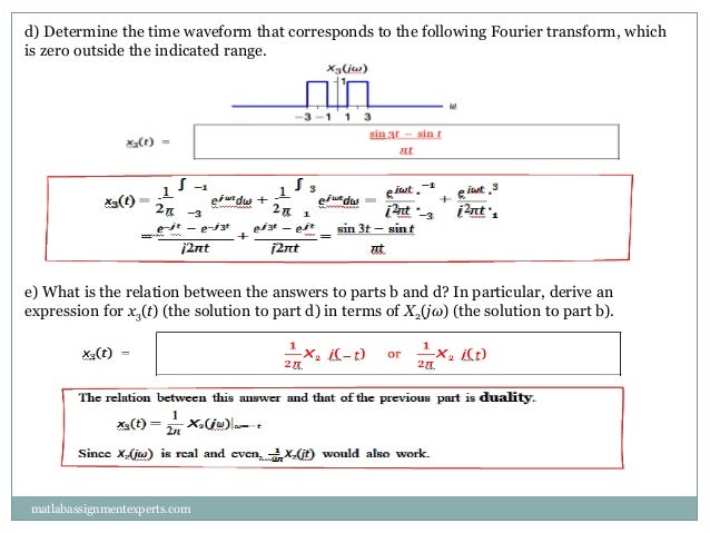 Signals and System Assignment Help | PPTX