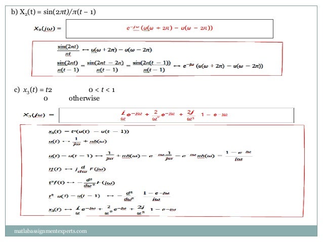 Signals and System Assignment Help | PPTX