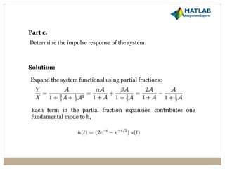 Solution to MATLAB Assignment on Signals and Systems | PPTX