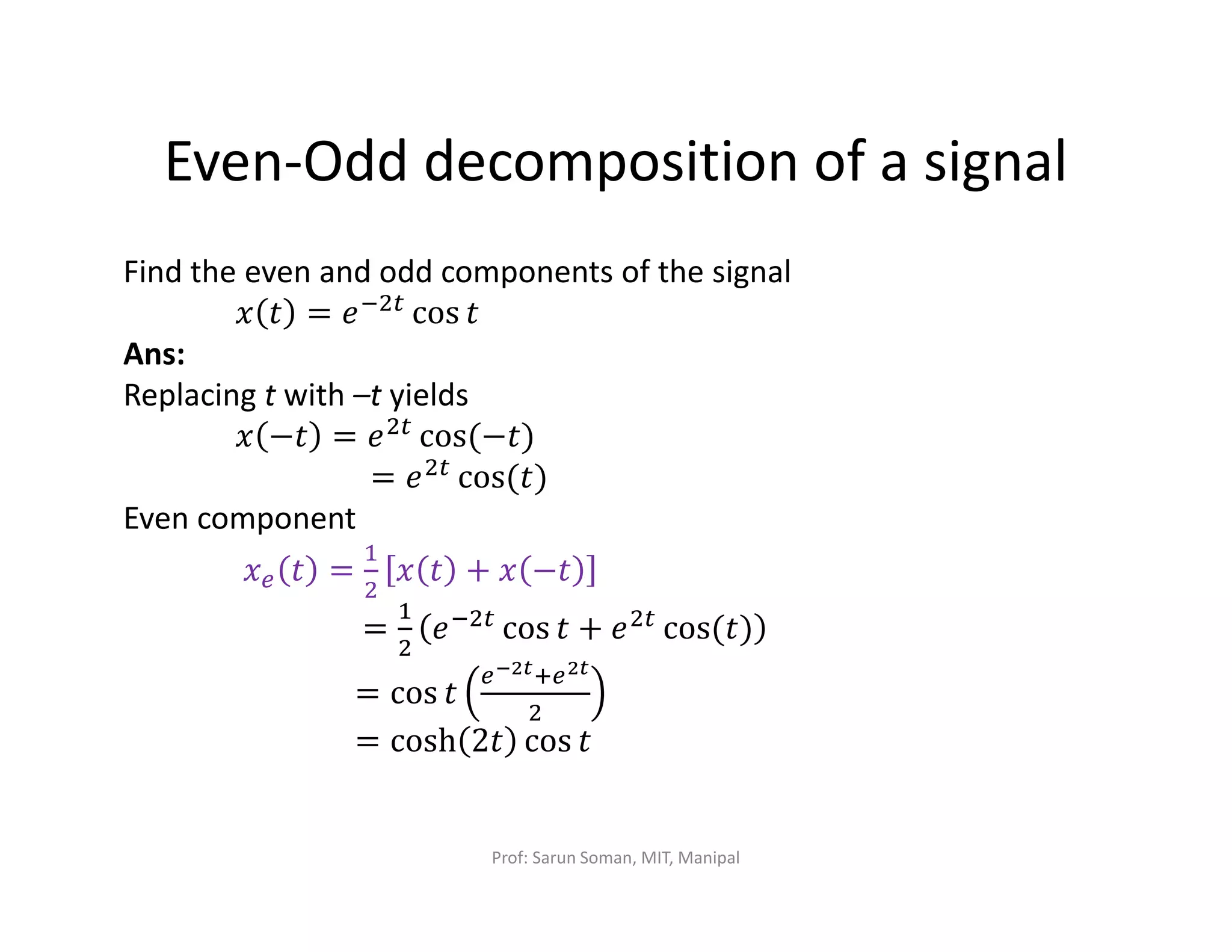 Signals and systems-1 | PDF