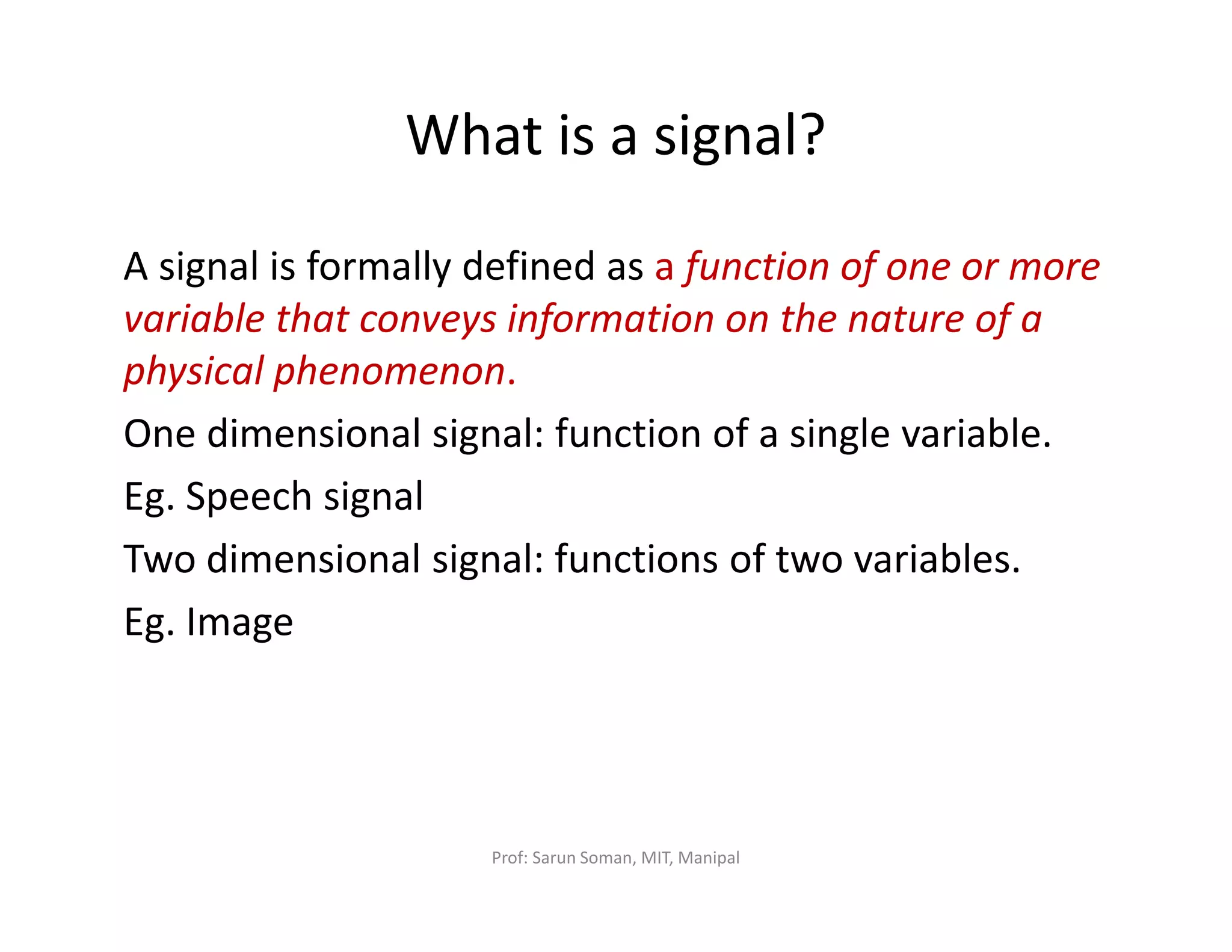 Signals and systems-1 | PDF