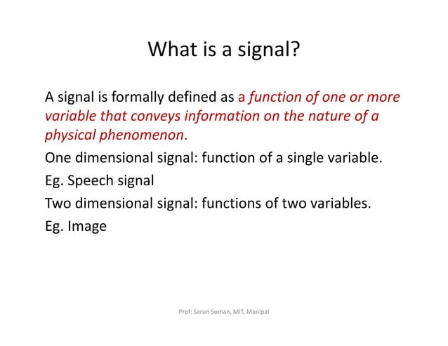 Signals and systems-1 | PPT