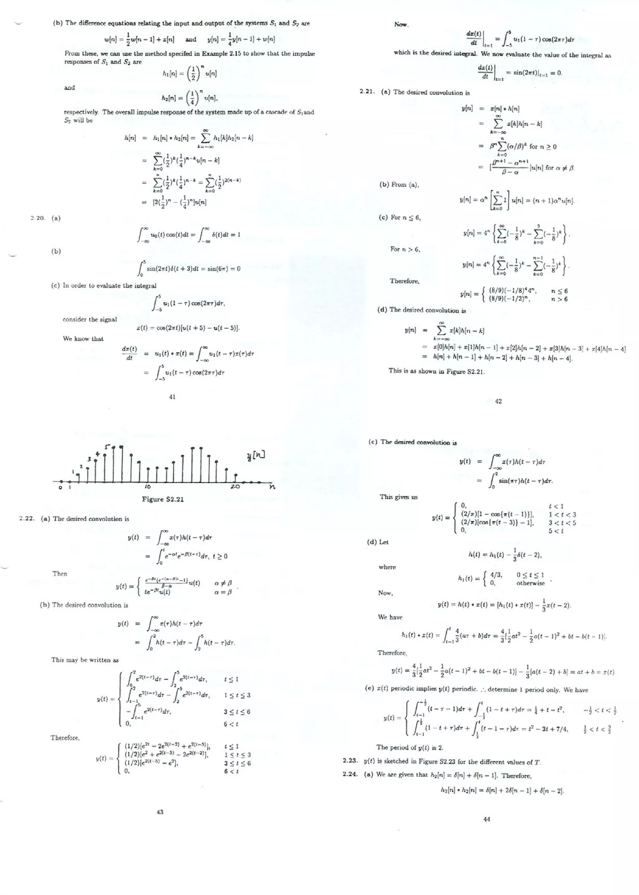 Signals and systems 2e oppenheim solutions | PDF