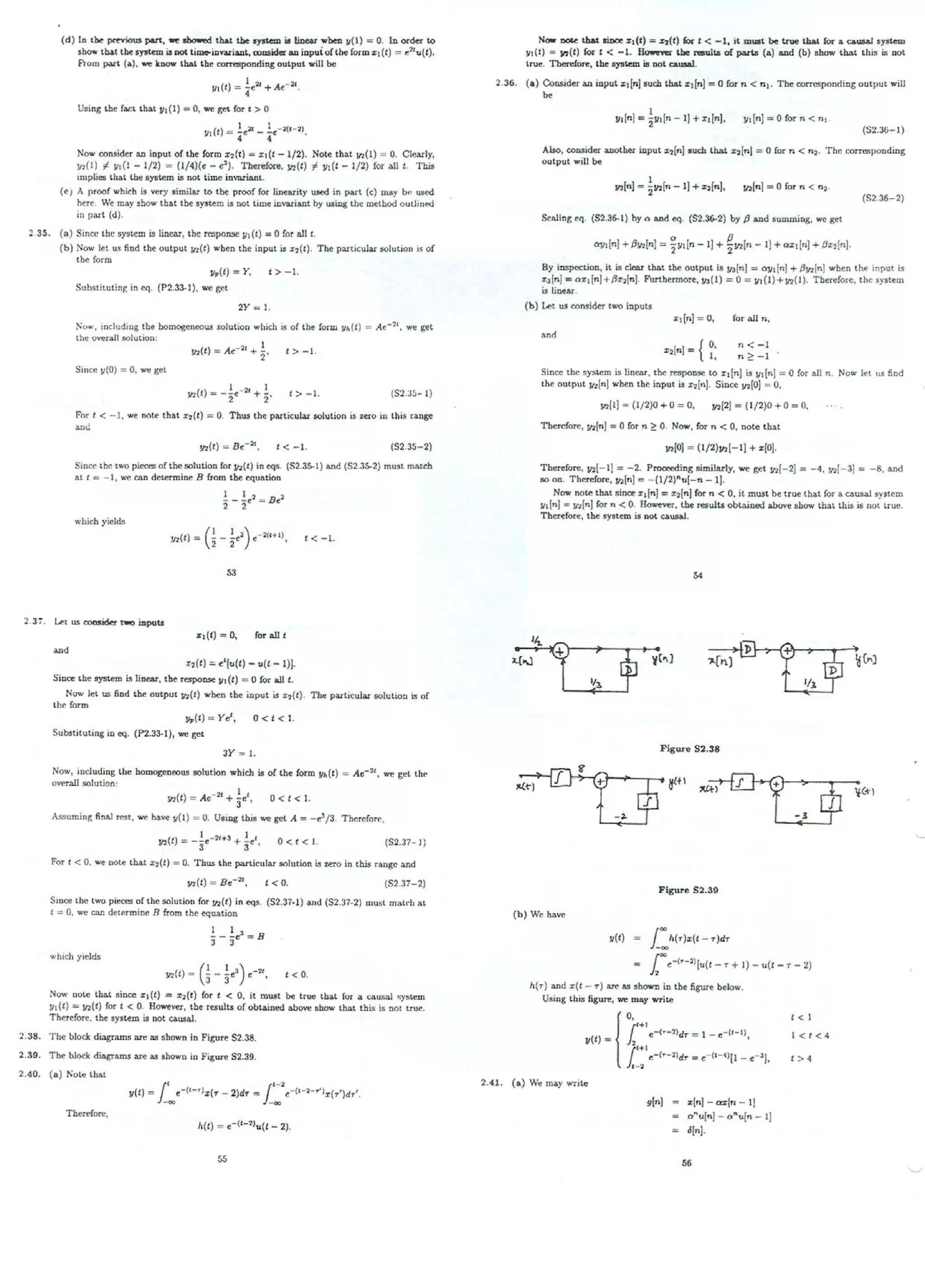 Signals and systems 2e oppenheim solutions | PDF