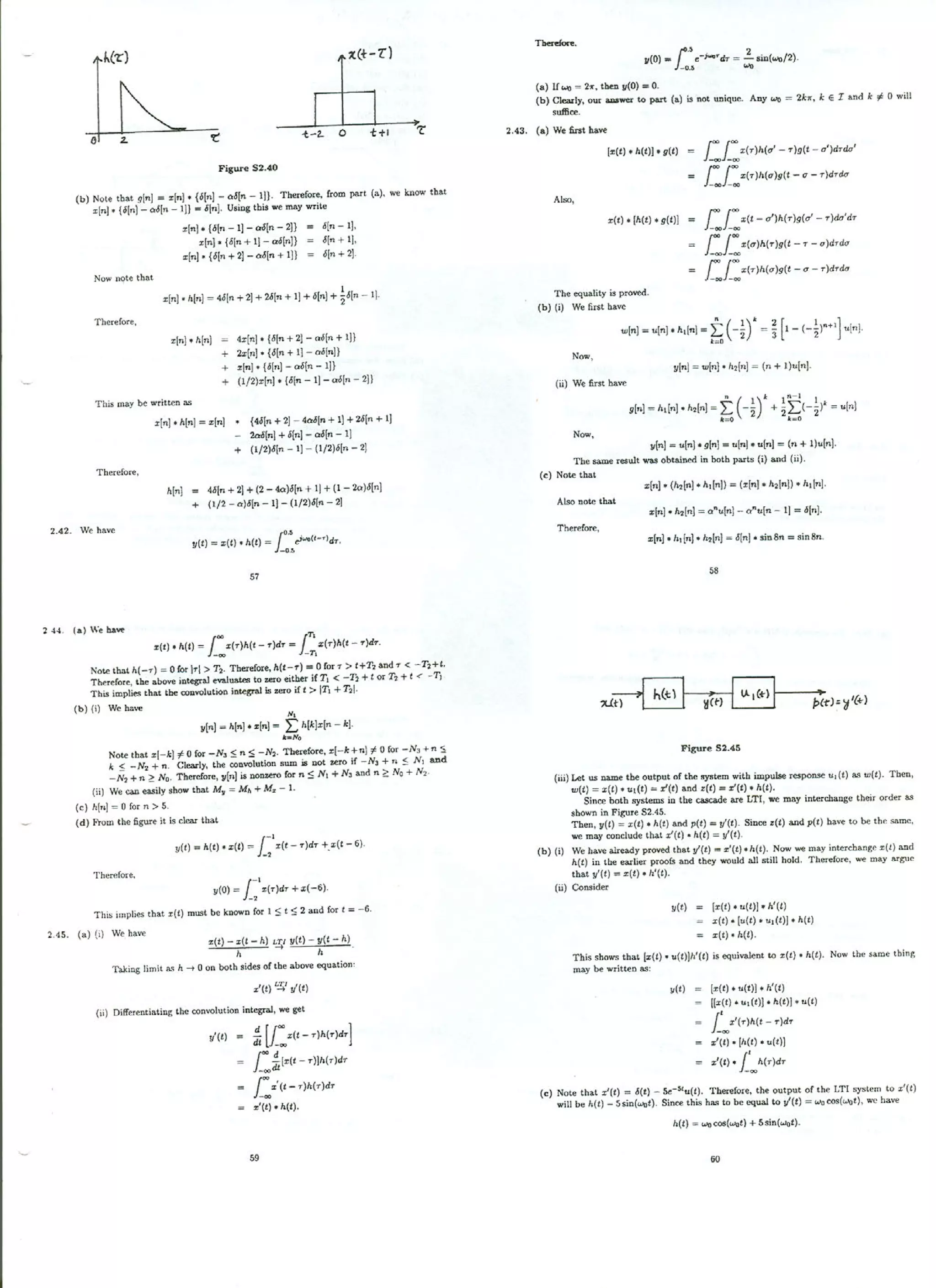 Signals and systems 2e oppenheim solutions | PDF