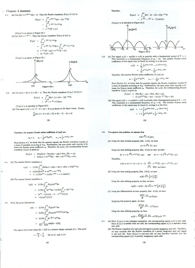 Signals and systems 2e oppenheim solutions | PDF