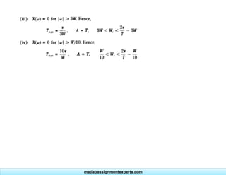 Signals and Systems Assignment Help | PPT