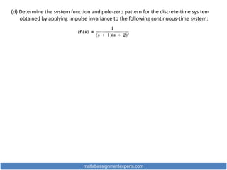 Signals and Systems Assignment Help | PPTX