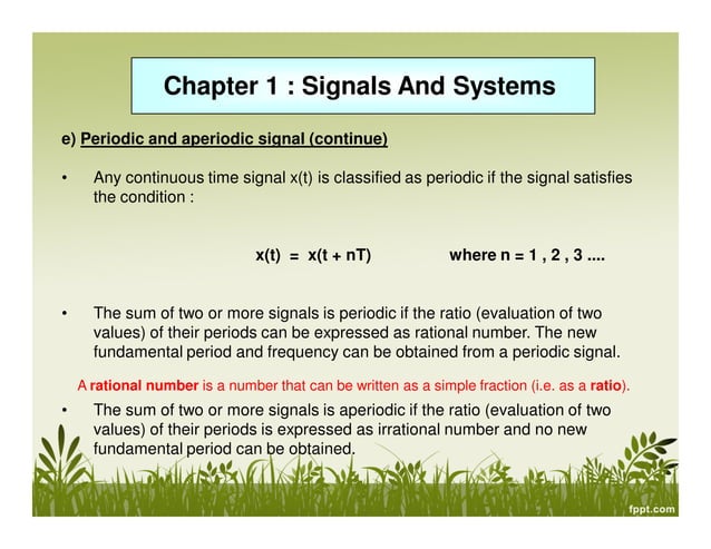 Signals and system | PDF