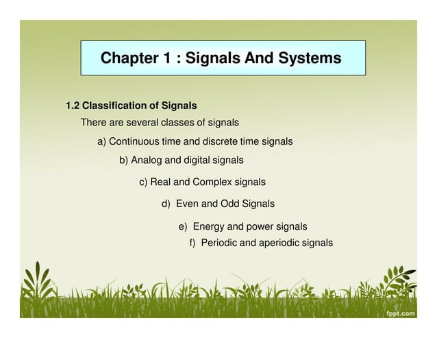 Signals and system | PDF