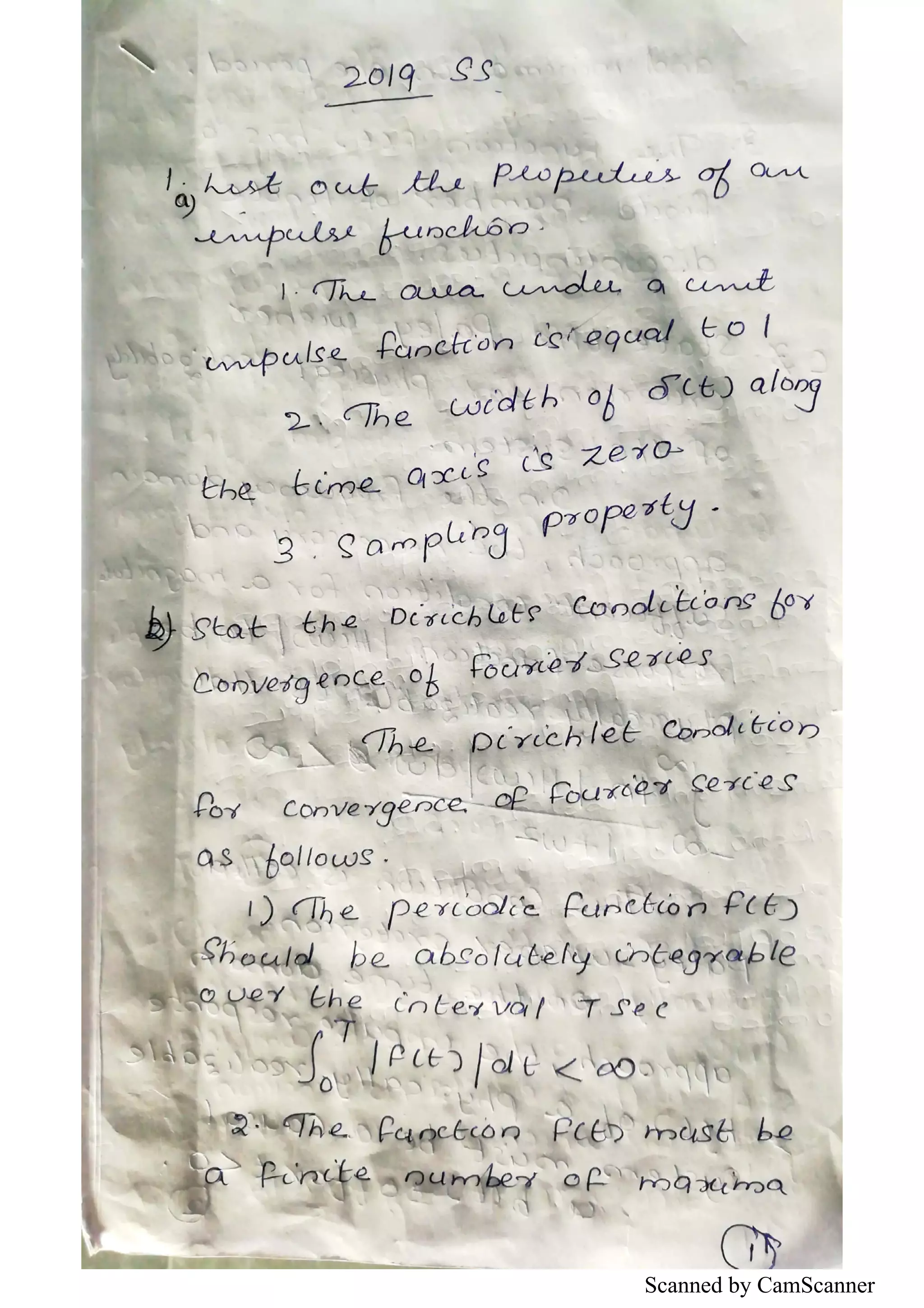 Signals and systems dr. sreeja mole s s | PDF