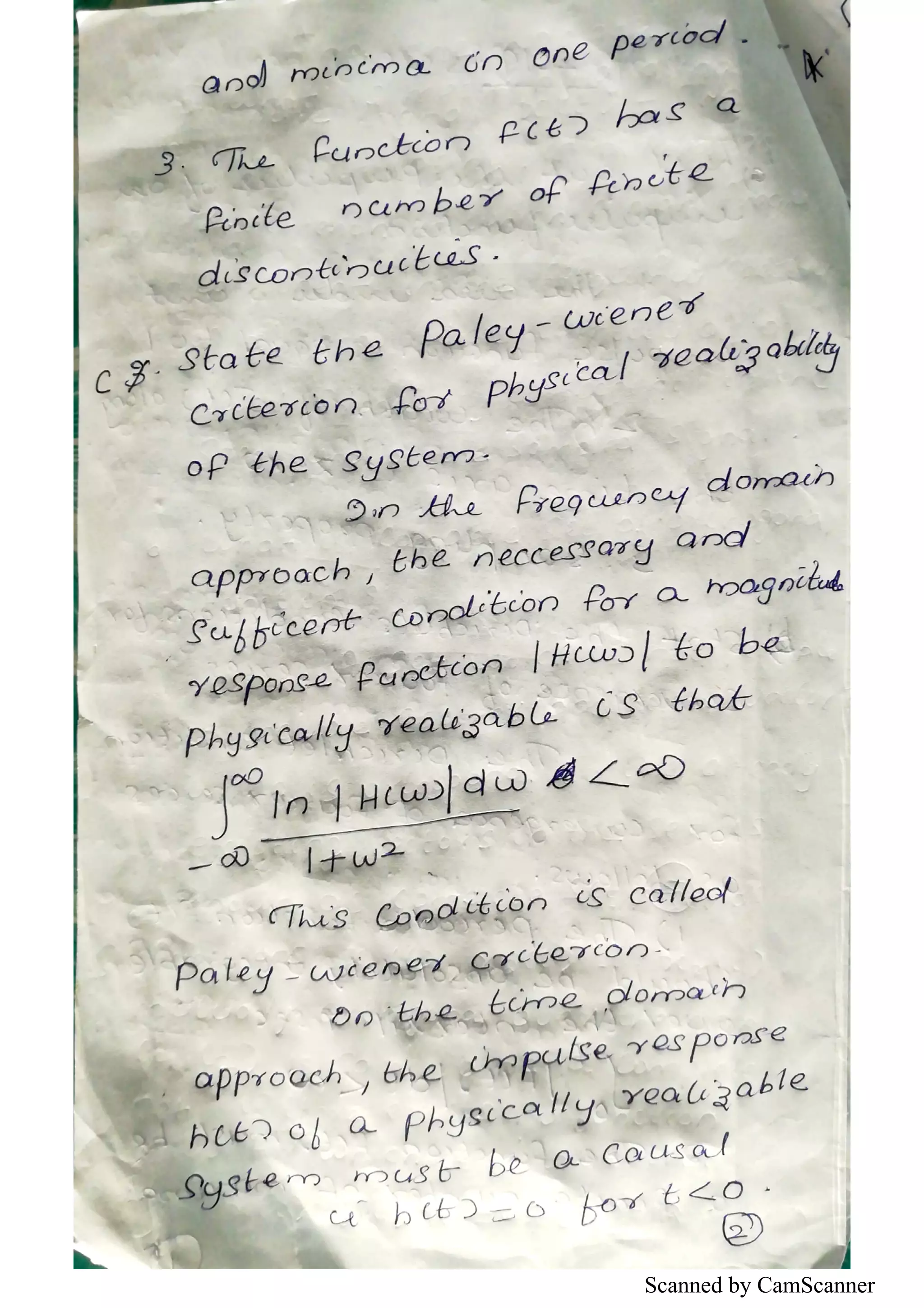 Signals and systems dr. sreeja mole s s | PDF