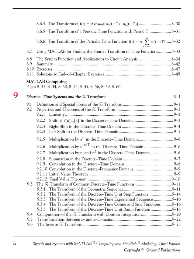 Signals And Systems With Matlab Computing And Simulink Modeling Pdf