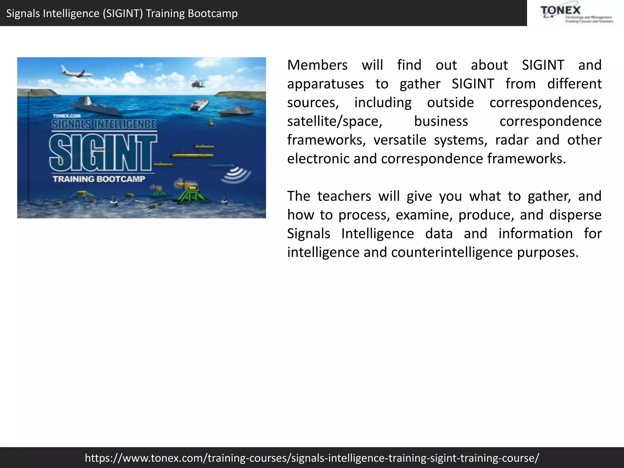 Signals Intelligence (SIGINT), Communications Intelligence (COMINT ...